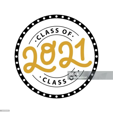 Lulus 2021 Angkatan 2021 Stempel Logo Huruf Buku Tahunan Desain