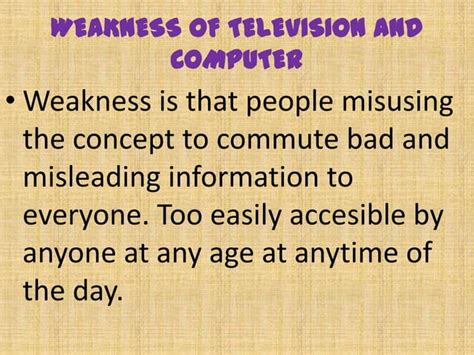 Weakness And Strengths Of Computer Pptx Internet For Beginners