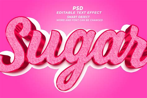 Candy Food Sugar 3d Premium Quality Editable Psd Text Effect 3 Deeezy