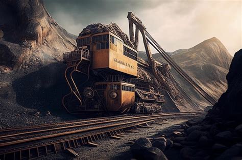 Premium Ai Image Mining Industry And Minerals Ai Generated