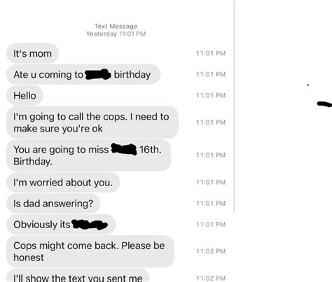 My Mom Calls The Cops Because I Dont Show Up To My Half Brothers Birthday Party The Reason I