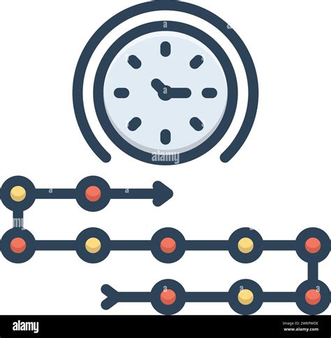Icon For Timelineprogress Stock Vector Image And Art Alamy
