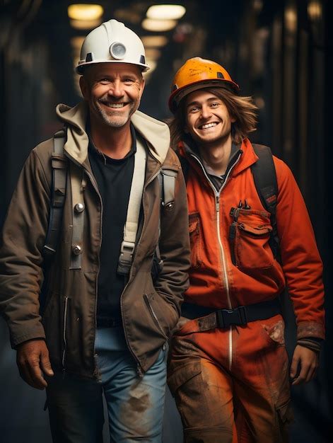 Premium Ai Image Two Men As Labor Worker