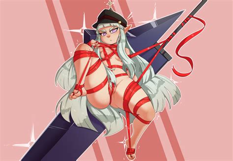 Rule 34 Bard Bot Breasts Buster Sword Elf Female Hair Hi Res Humanoid Humanoid Pointy Ears