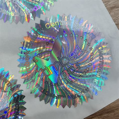 Laser Laser Security Label Custom Trademark Anti Counterfeiting