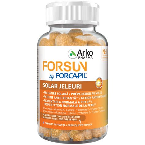 Supliment Alimentar Forsun Solaire Gummies Forcapil 60 Jeleuri Emag Ro