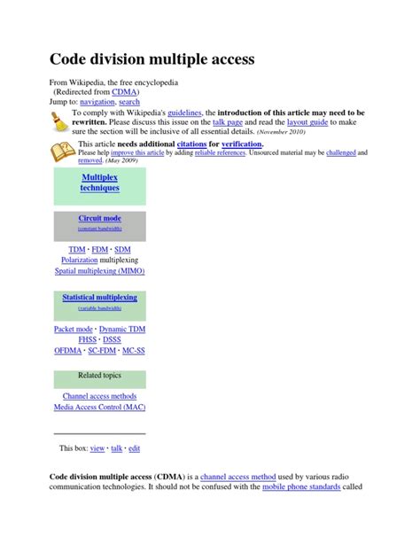 code division multiple access cdma navigation search guidelines talk page layout guide pdf