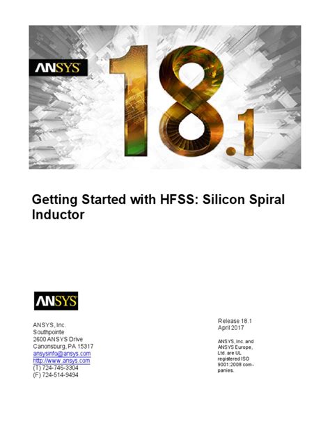 Hfss Spiral Inductor Pdf License Trademark