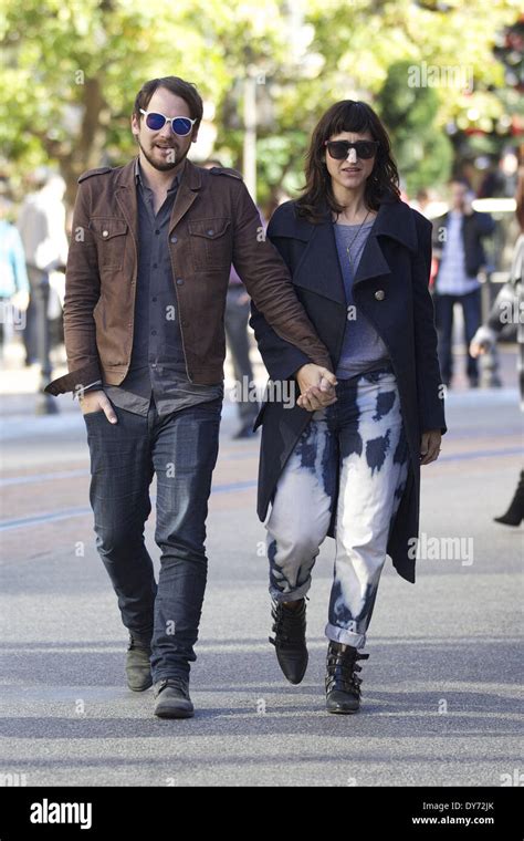 Stephanie Jory Shopping At The Grove With A Male Companion Featuring