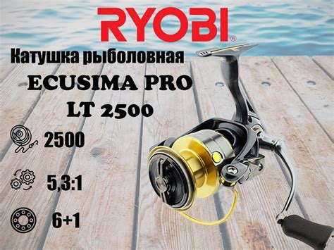 Катушка Ryobi ECUSIMA PRO LT, Безынерционная, 2500, Задний фрикцион ...