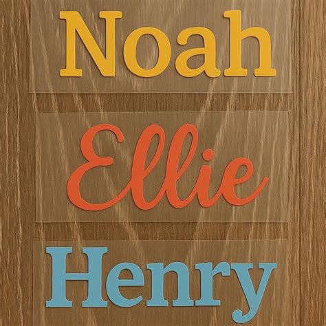 Custom Vinyl Stencil Name Etsy