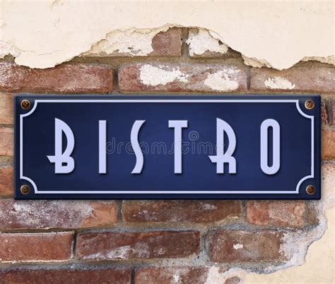 French Bistro Sign Stock Image Image Of Flyer Isolated 117585697