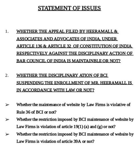 City Academy Law College Lucknow Statement Of Issues