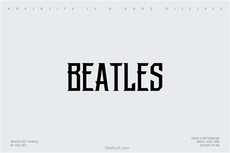 Beatles Font Free Download And Preview Deefont