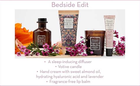 William Morris At Home Hand Cream 50ml Lip Balm 10ml Diffuser 60ml