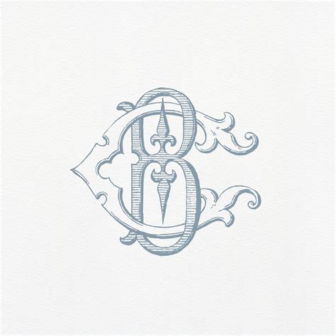 Bc Vintage Monogram · Cb Duogram · Bc Antique Classic Wedding Monogram · Interlocking Two Letter