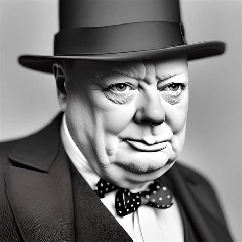 Ritratto Ravvicinato Di Winston Churchill · Creative Fabrica
