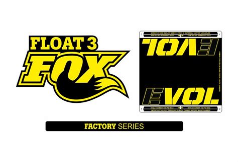 Fox Float 3 Evol Snow Mobile Rear Shock Sticker Factory Decal Etsy