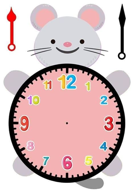 Paper Clock Craft Template Fun Math Activity For Preschoolers