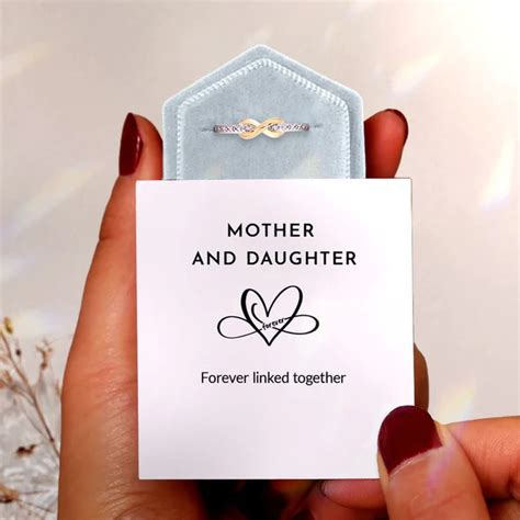 Mother And Daughter Infinity Ring Forever Linked Together”