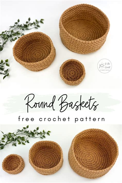 Crochet Basket Pattern Free Artofit
