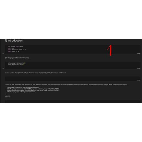 Solved Introductionfrom Skimage Import Dataimport Cv Import Chegg Com