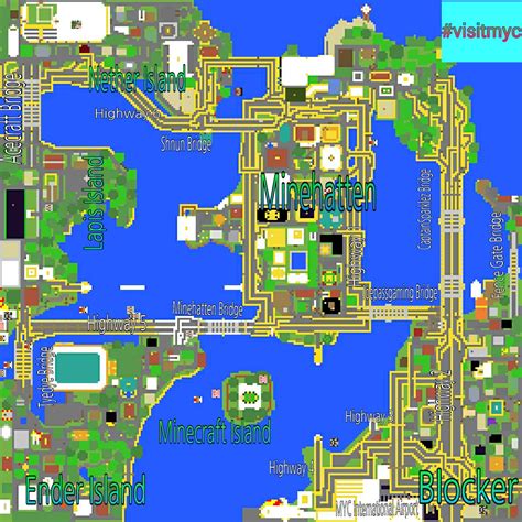 Minecraft City Layout Map Rasthai