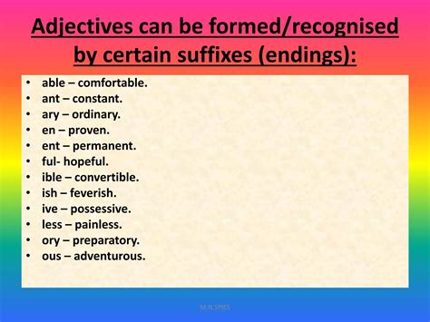 Adjectives Slide Share Pptx
