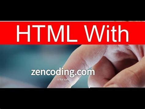 How To Use Zen Coding In Notepad By Mostafa YouTube