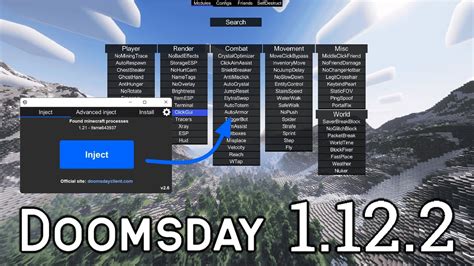 Download Doomsday Client 1122 Minecraft Injection Client Youtube