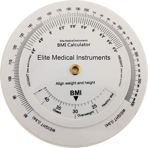 Emi Bmi Body Mass Index Wheel Calculator