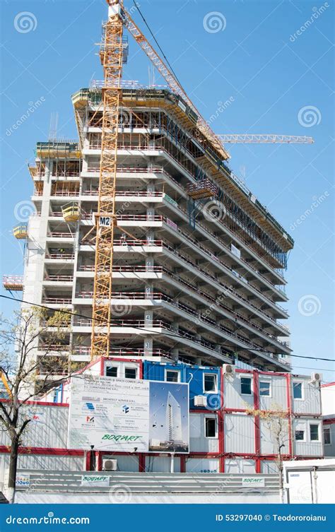 Constructing An Office Tower Editorial Image Image Of Accommodations