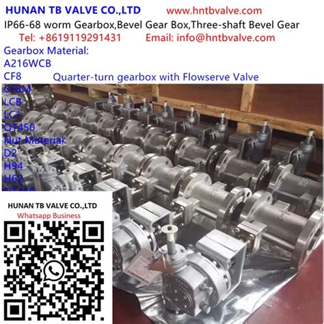 Worm Gearbox With Flowserve Valves Hunan Tb Valve Co Ltd