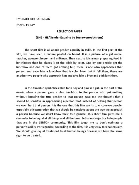 Reflection Paper 1 Pdf