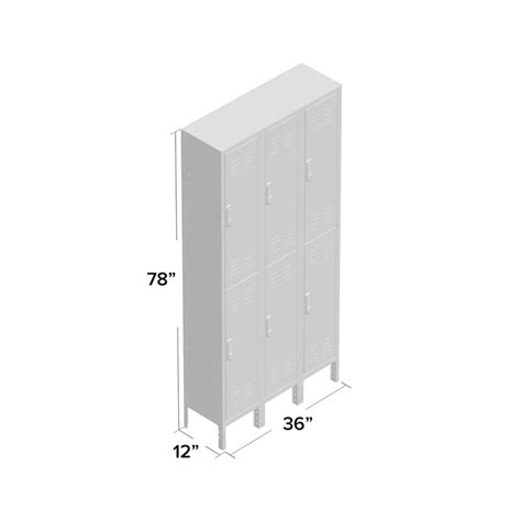 Digitech 3 Tier 6 Section 36 Wide Locker Locker Emporium