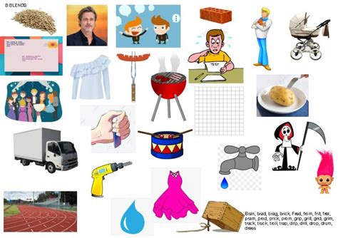 Initial Blends Picture Cards By Word Play Speech Therapy Resources