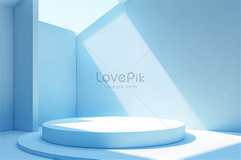 미니멀리스트 배경의 전시 스탠드 일러스트 무료 다운로드 Lovepik