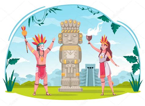 Personas Mayas Animado