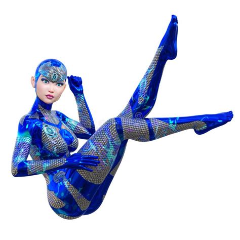 Female Sexy Metallic Robot Stock Illustrations 156 Female Sexy