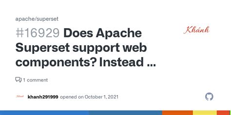 Does Apache Superset Support Web Components Instead Of Using Embedded