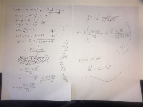 Secondary Math Blogaroony Finding Complex Square Root