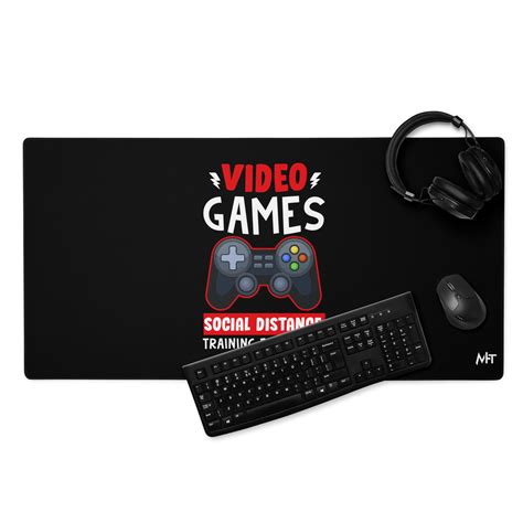 Video Games Social Distance Training For Years Desk Mat Myhackertech