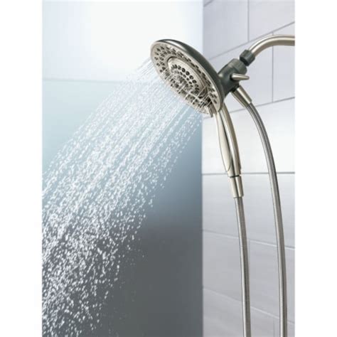 Delta In2ition 5 Spray 1 8 Gpm Combo Handheld Shower Head Brushed