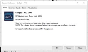 Pip Value Calculator Indicator For MT And MT MT Gadgets