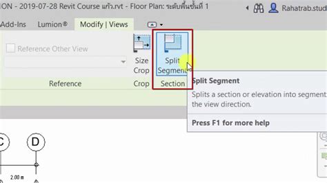 Section Split Segment Revit 2020 Youtube