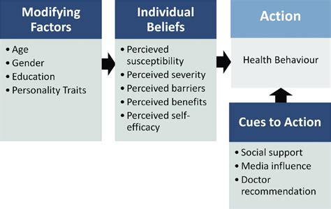 An Overview Of Variables Included In The Health Belief Model Used To