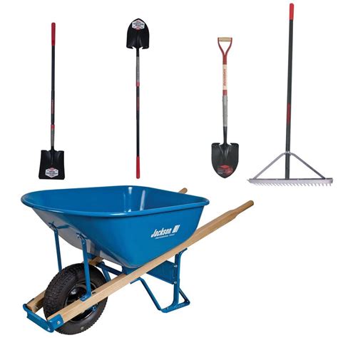 Razor Back 5 Piece Heavy Duty Pro Pack Landscape Garden Tool Set 10000