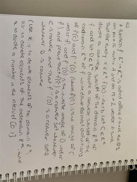 Solved A Function F R Rm Is Called Affine If There Exists