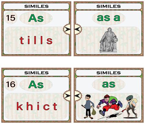 English Center Classic Similes Set 3 Made By Teachers