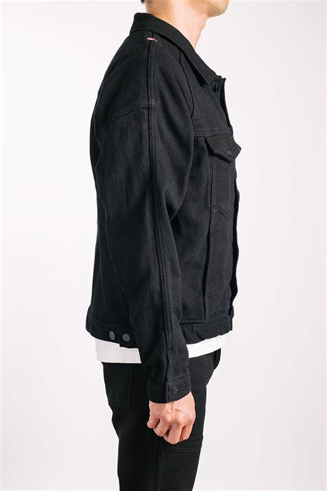 Buy Tanuki X Graph Zero Sumi Overdye Sashiko Type 3 Jacket For Usd 395